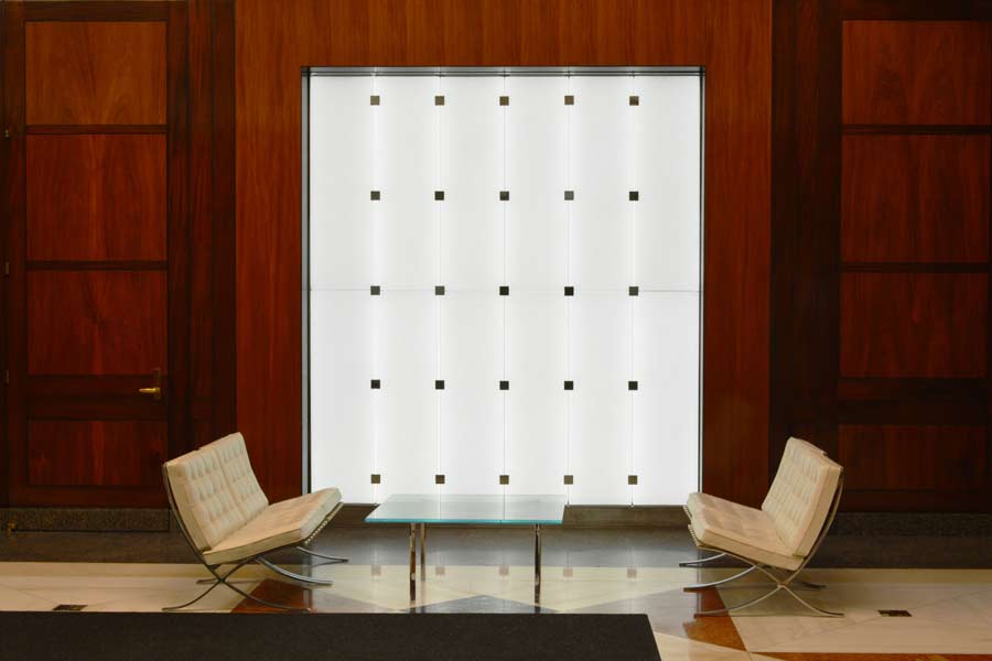 Backlit Recycled Glass Walls | GPI Design